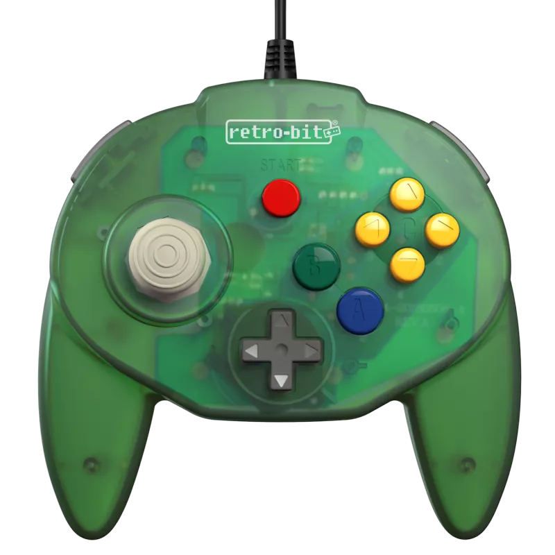 Tribute64 N64 Controller Clear Green