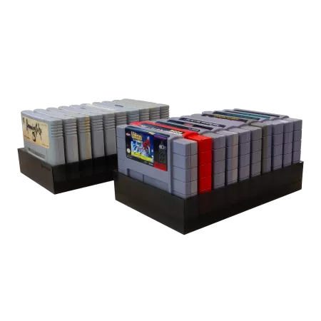 SNES - Modulhalter für 10 Module (PAL / NTSC) - 2er-Pack