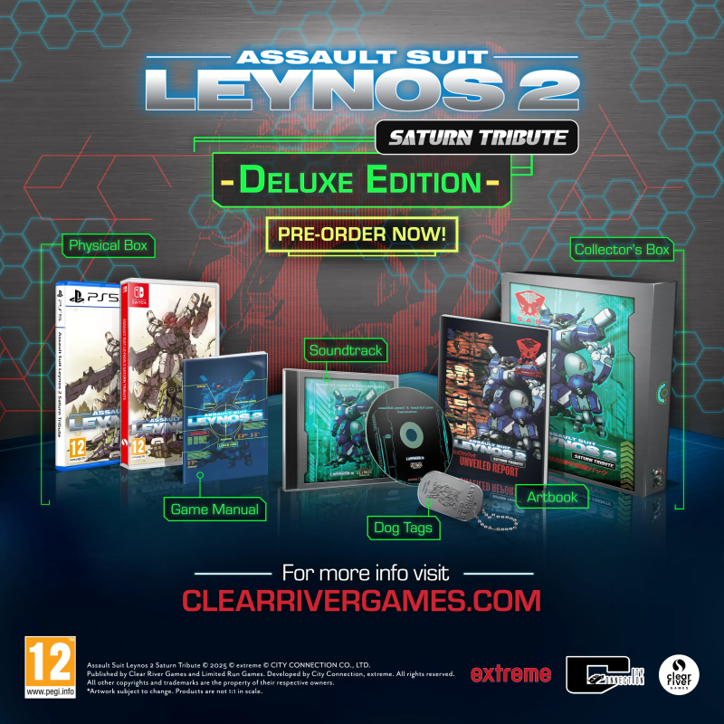 Assault Suit Leynos 2 Saturn T. DE. Ed. (PS5) - Clear River Games